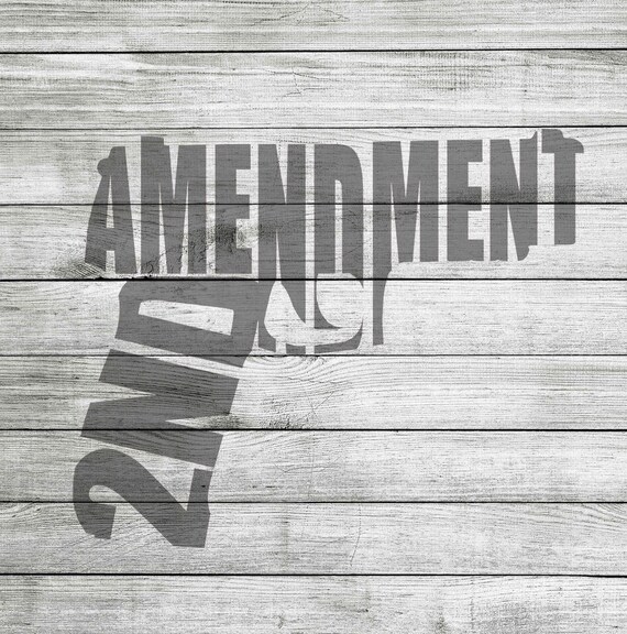 2nd Amendment Gun Shaped Word Art SVG JPG & PNG instant | Etsy