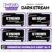 Dark Twitch Stream Screens Overlays Package Animated Vtuber Backgrounds ...