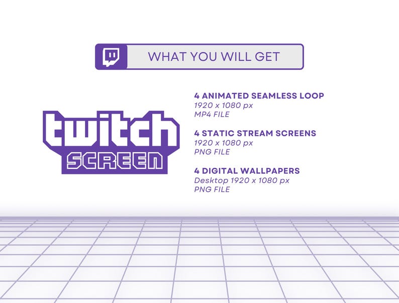 Blue Sky Twitch Stream Screens, Animated Overlay Set (digital Download ...