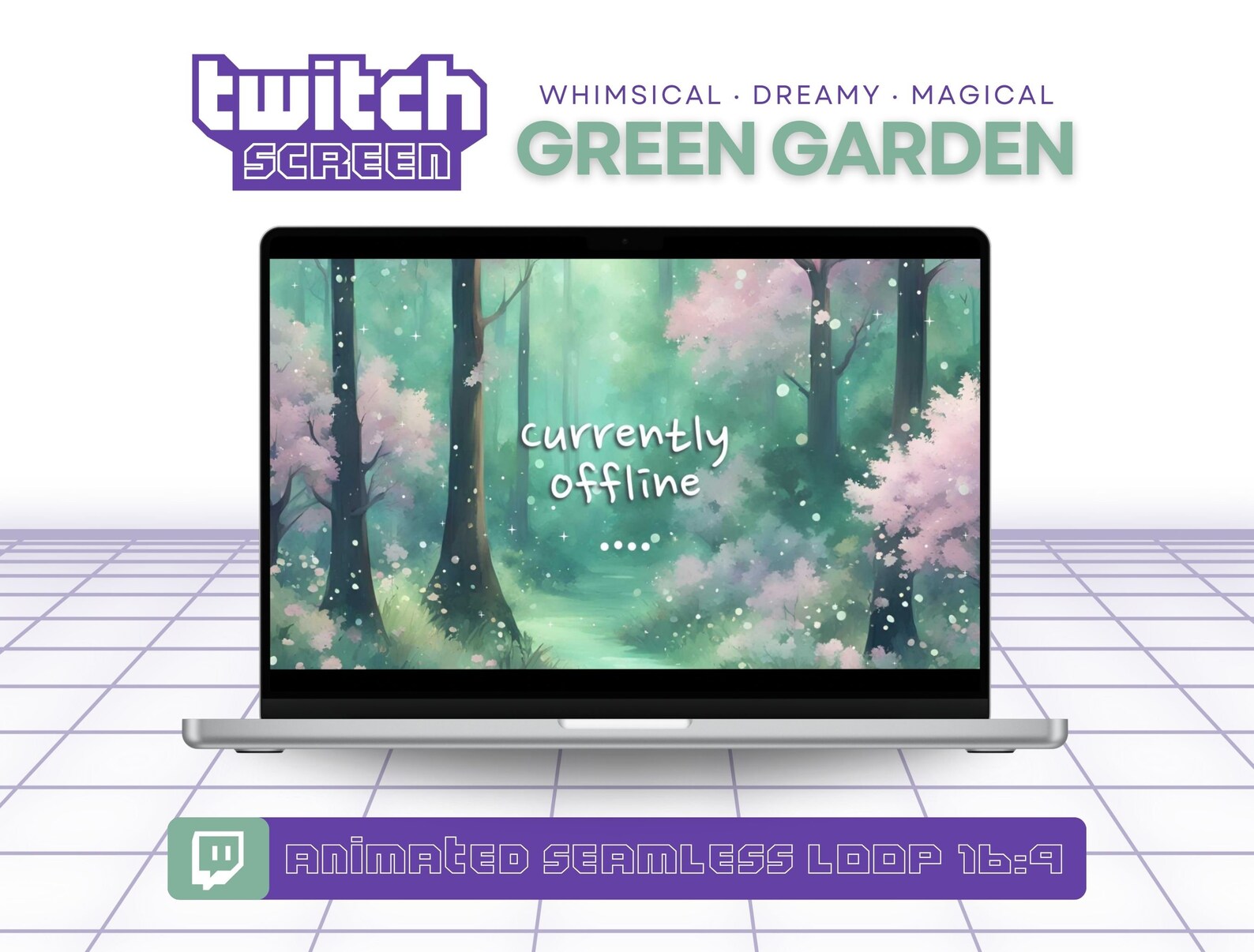 Cozy Twitch Overlay Animated Vtuber Background Cottagecore Twitch ...