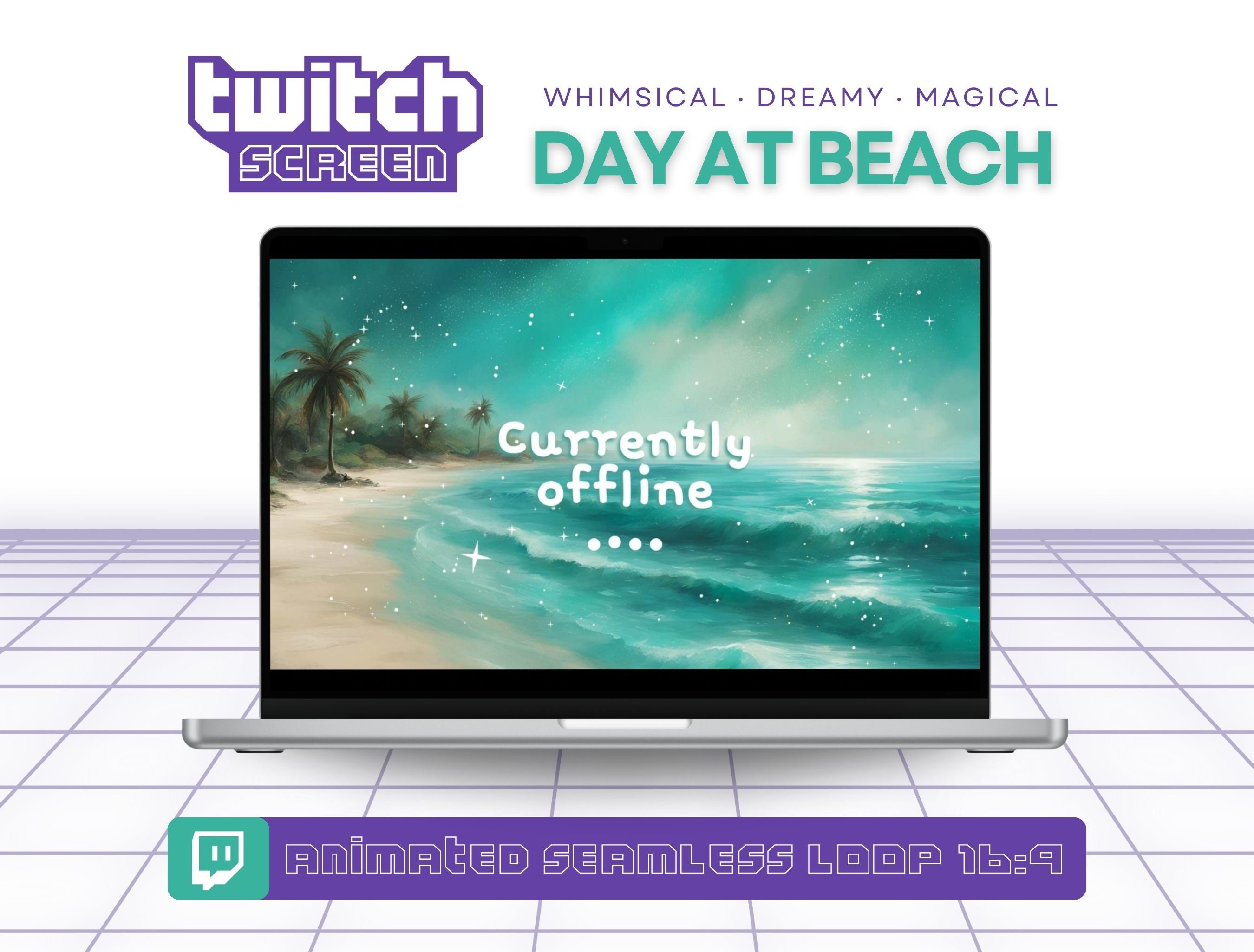 Twitch Stream Screens Overlays Package Twitch Animated Vtuber Background Animated Stream Screens ...