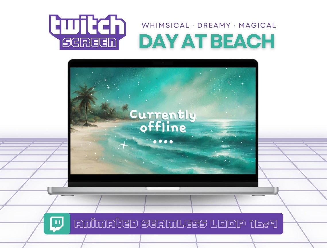 Twitch Stream Screens Overlays Package Twitch Animated Vtuber ...