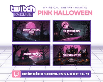 Twitch Stream Screens Overlays Package Twitch Animated Vtuber Background Animated Stream Screens ...