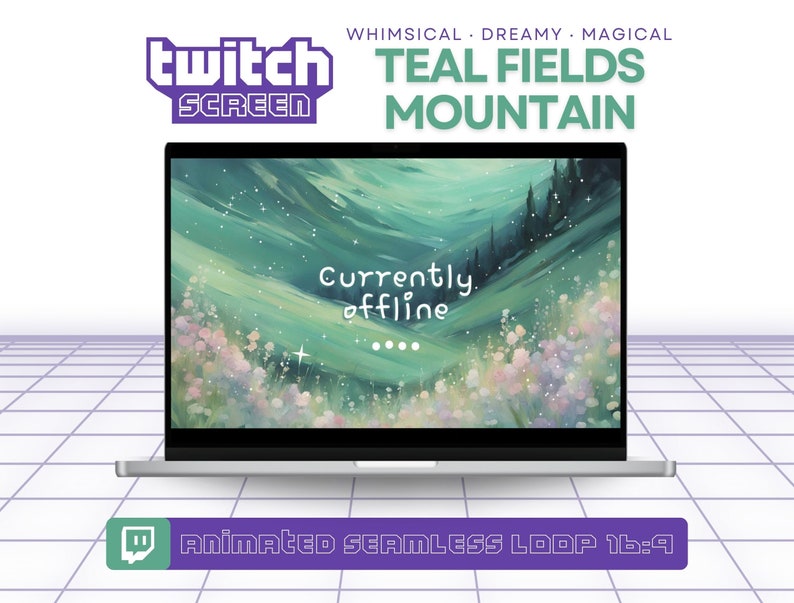 Twitch Stream Screens Overlays Package Twitch Animated Vtuber ...