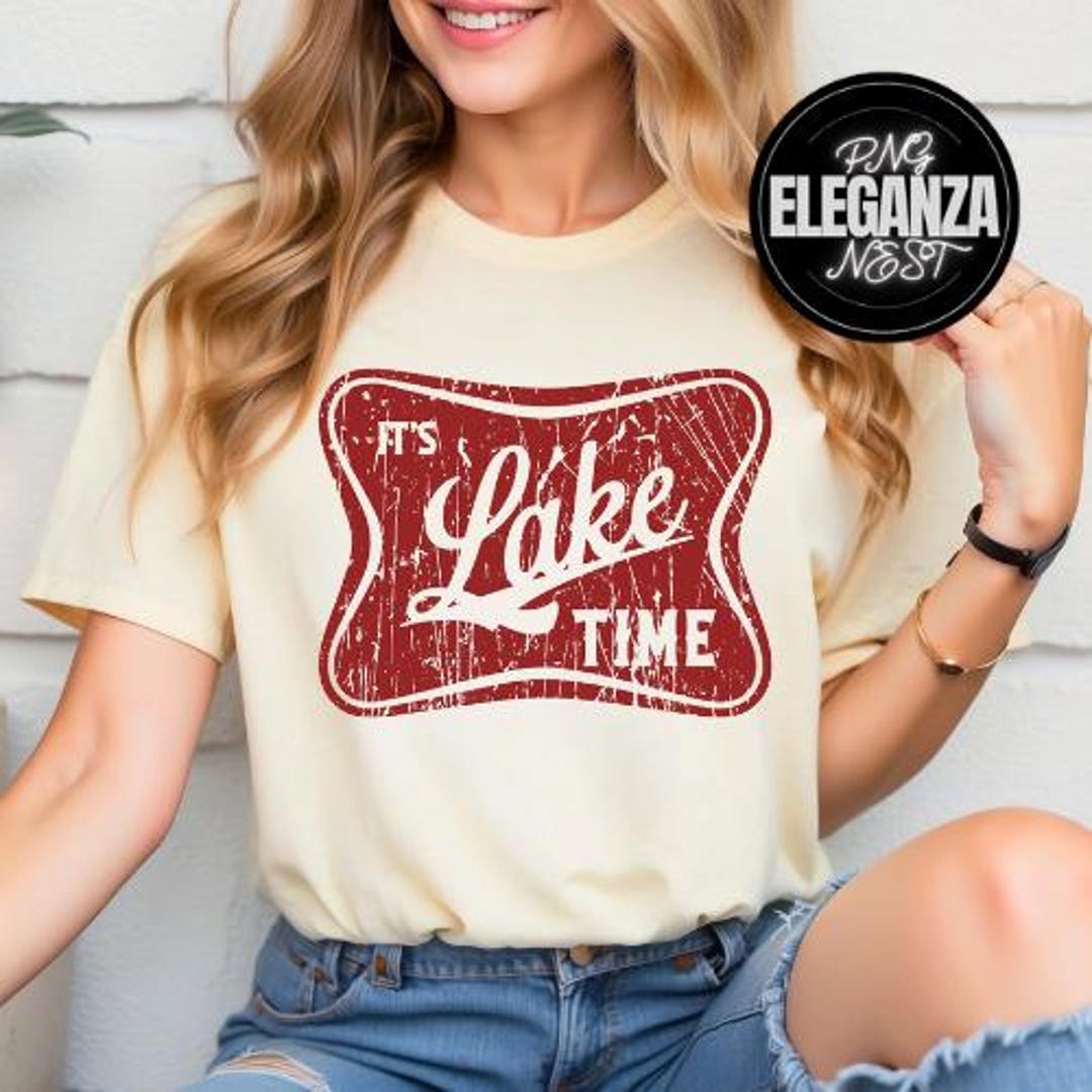 It's Lake Time Clip Art, It's Lake Time PNG, It's Lake Time Sublimation ...