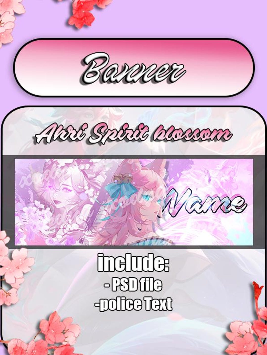 Ahri Spirit Blossom Twitch Banner | League of Legends - Etsy