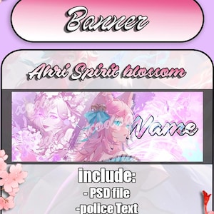Ahri Spirit Blossom Twitch Banner | League of Legends - Etsy