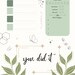 Minimalist Aesthetic Weekly Planner, Green Aesthetic, Simple and Clean ...