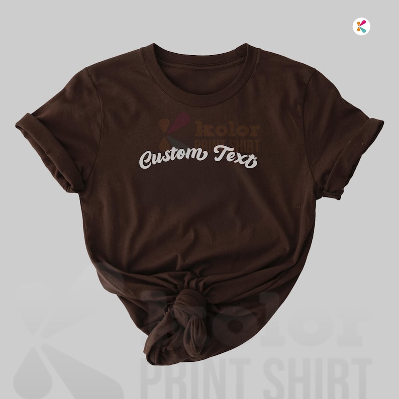 Custom Mocha Shirt, Custom Text Shirt, Personalized Shirt, Mocha Mousse ...