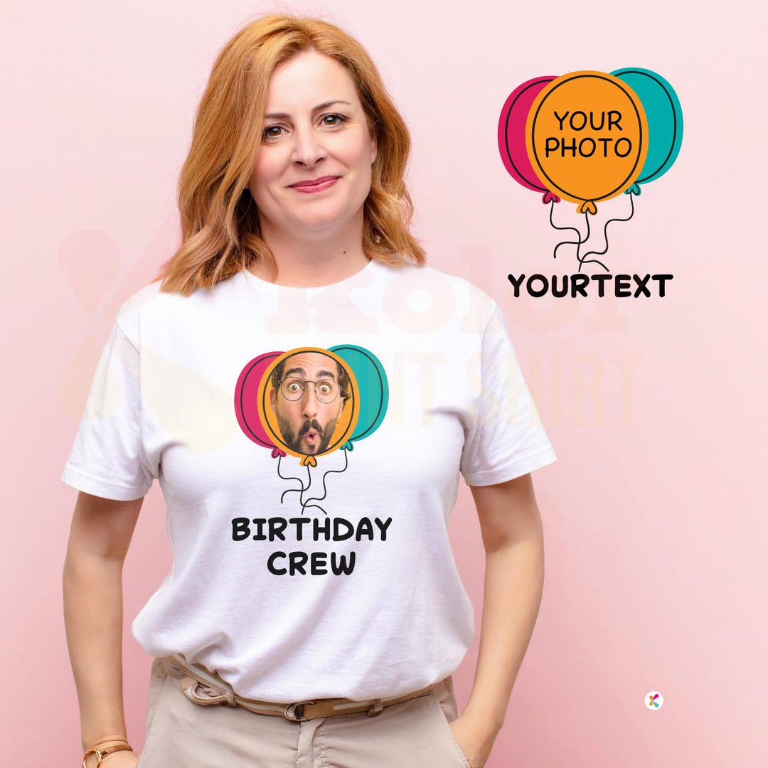 Custom Birthday Photo Shirt: Personalized Birthday Group Tee - Etsy