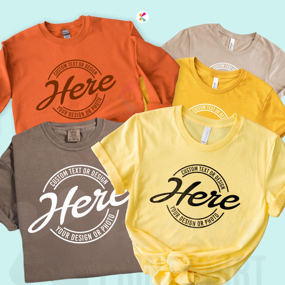 Custom Orange Shirt, Custom Text T-shirt, Personalized Shirt, Mocha ...