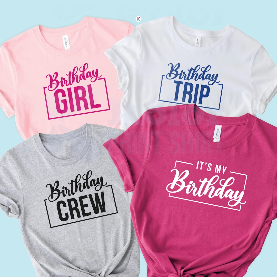 Custom Birthday Crew T-shirt: Matching Party Shirts - Etsy