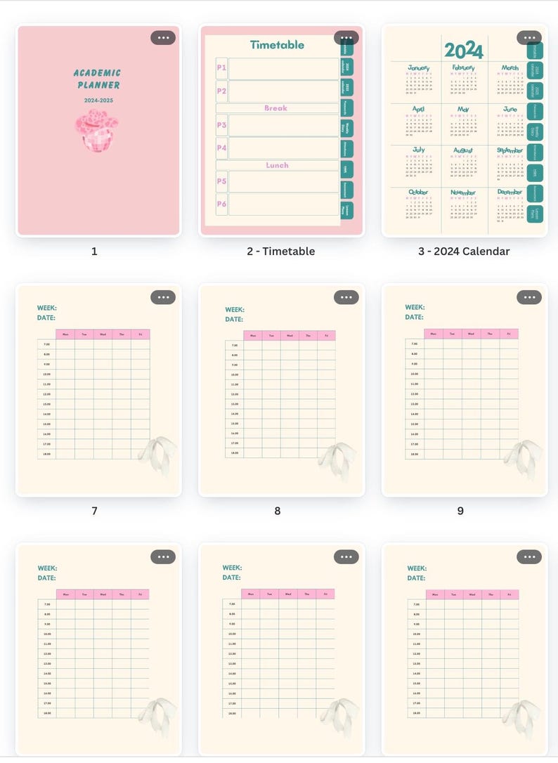 Digial Teacher Planner, 2024-2025, Back to School Academic Organiser ...