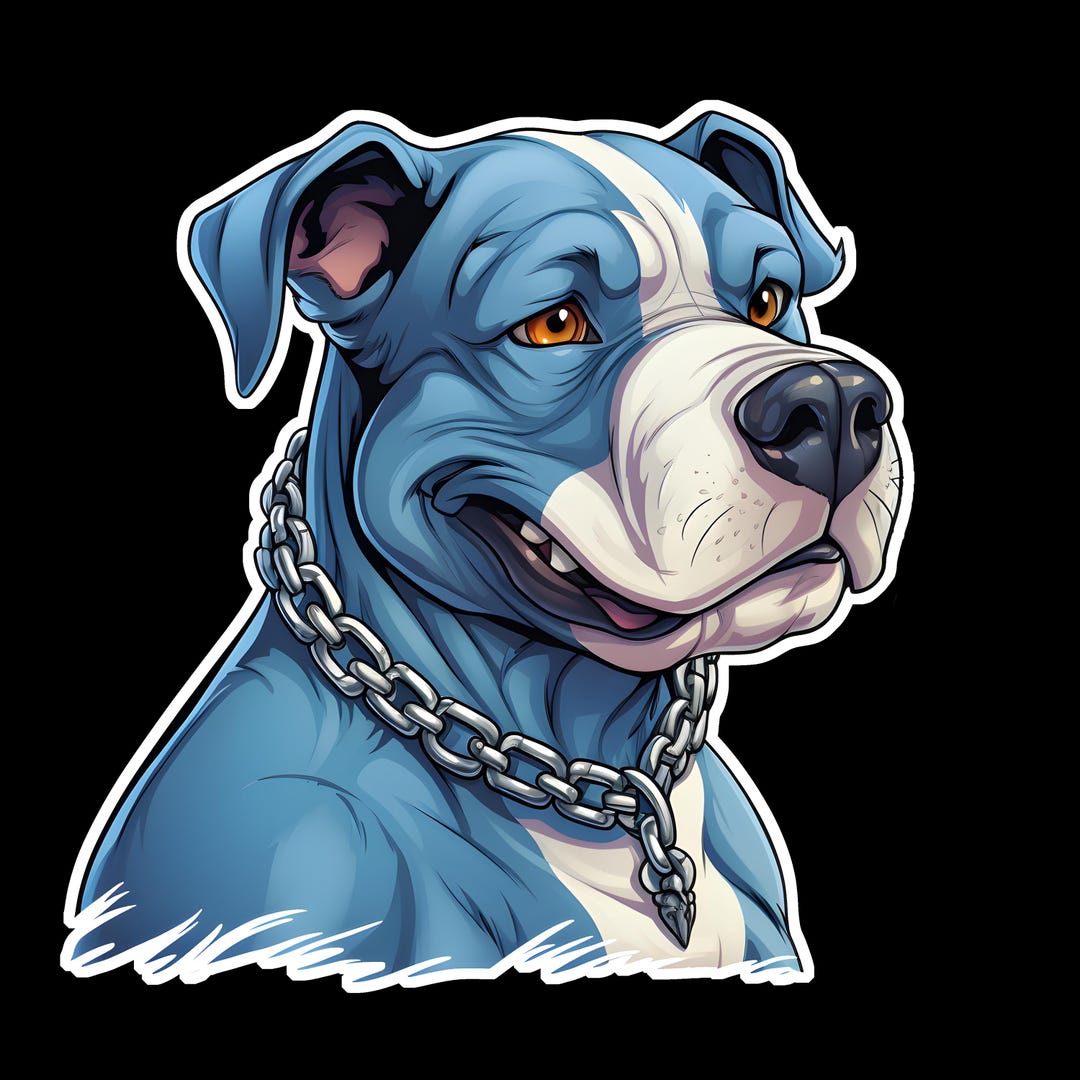Bluenose Pit Bull Sticker: Waterproof Dog Decal - Etsy