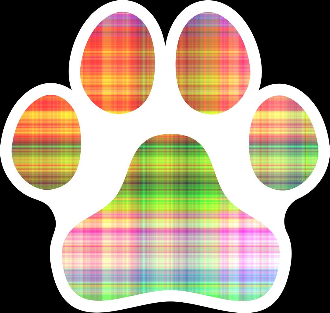 Dog Paw Sticker - Waterproof Laptop Decal - Etsy