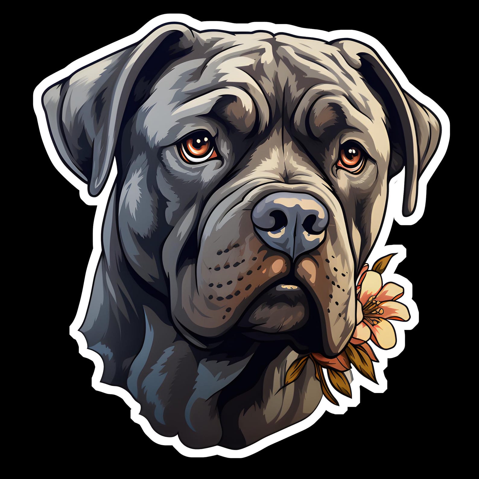 Cane Corso Dog Sticker - Waterproof Laptop Decal - Etsy