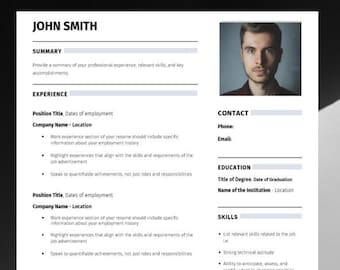 Modern Firefighter Resume Template - Etsy