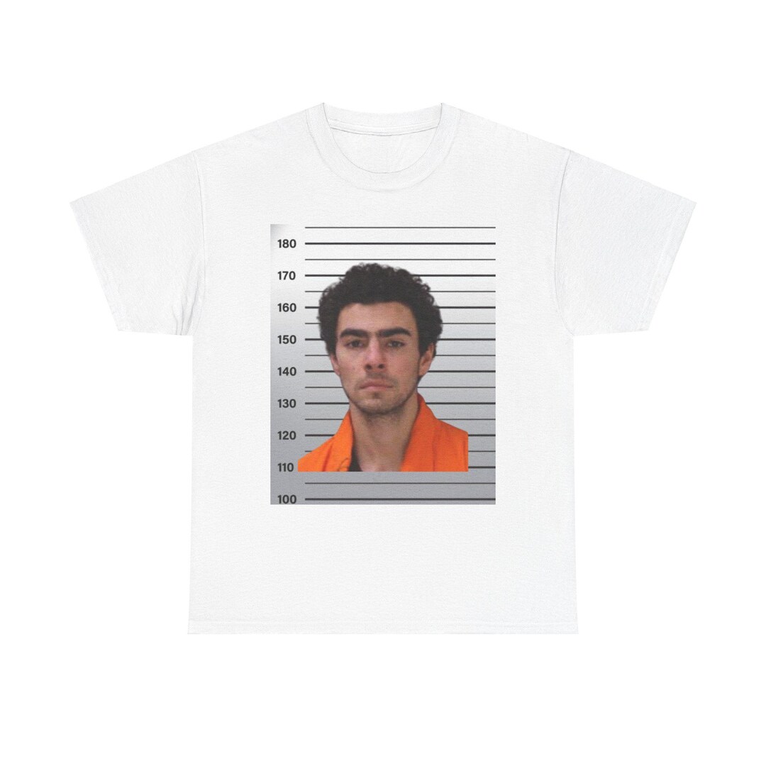 Funny Mugshot Shirt - Humorous Unisex Heavy Cotton Tee for Joke Lovers ...