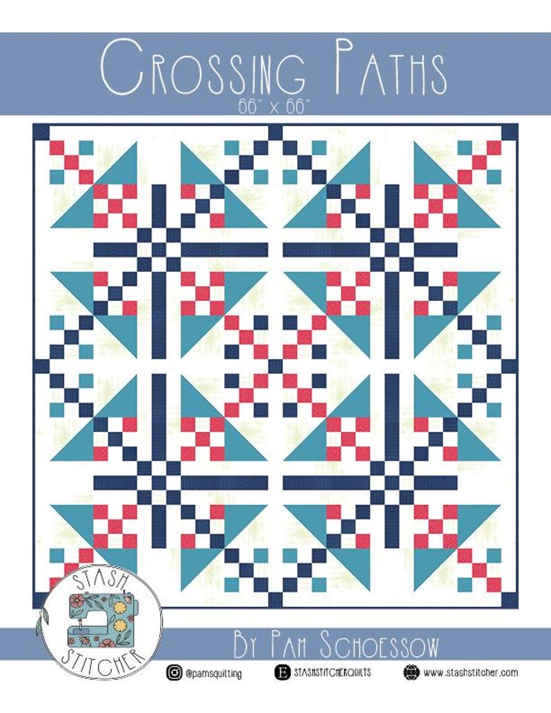 Crossing Paths Quilt Pattern: Beginner Friendly Lap Quilt (PDF Download ...
