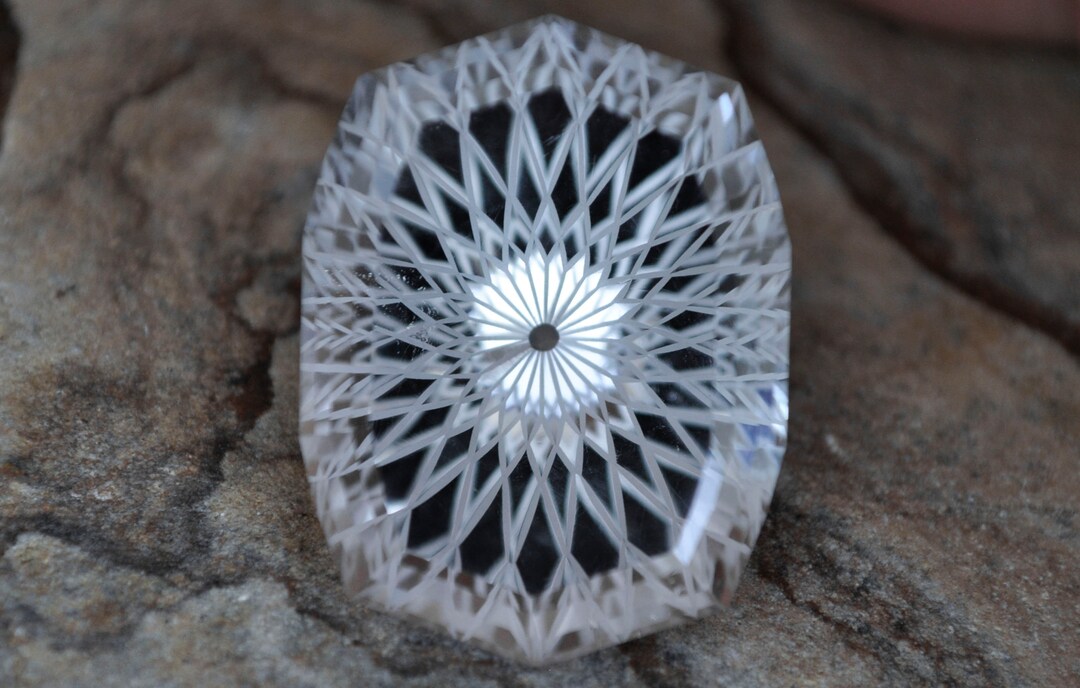 French Quartz 46.7ct, Precision Cut - Etsy