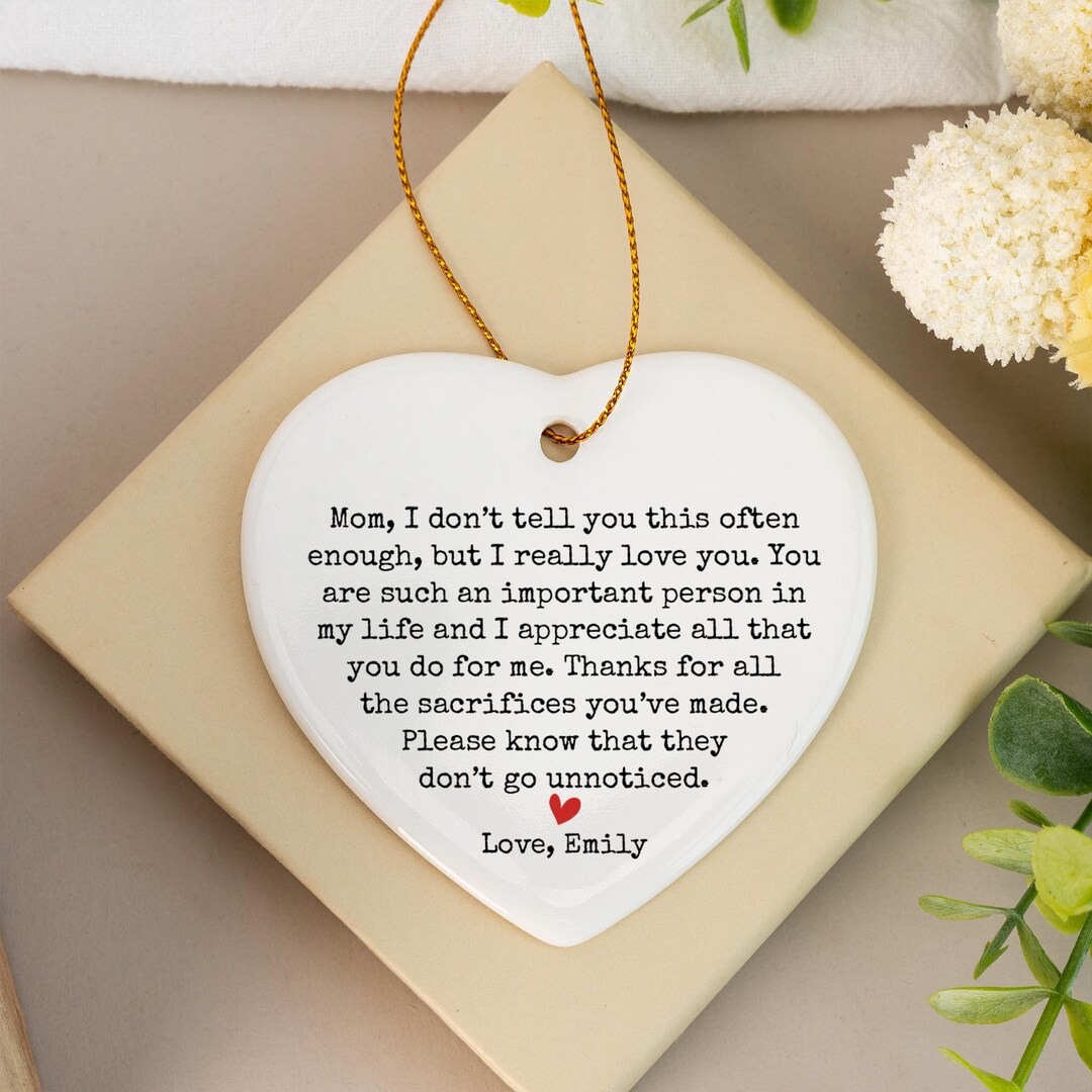 Personalised Mum Keepsake Mum's Birthday, Present for Mom, Mothers Day ...