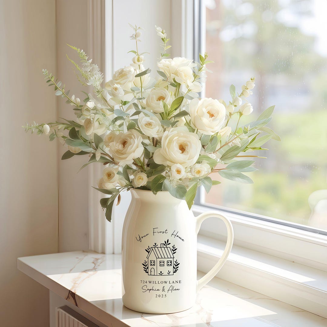 Personalised First Home Gift,flower Vase for New Home Occasion ...