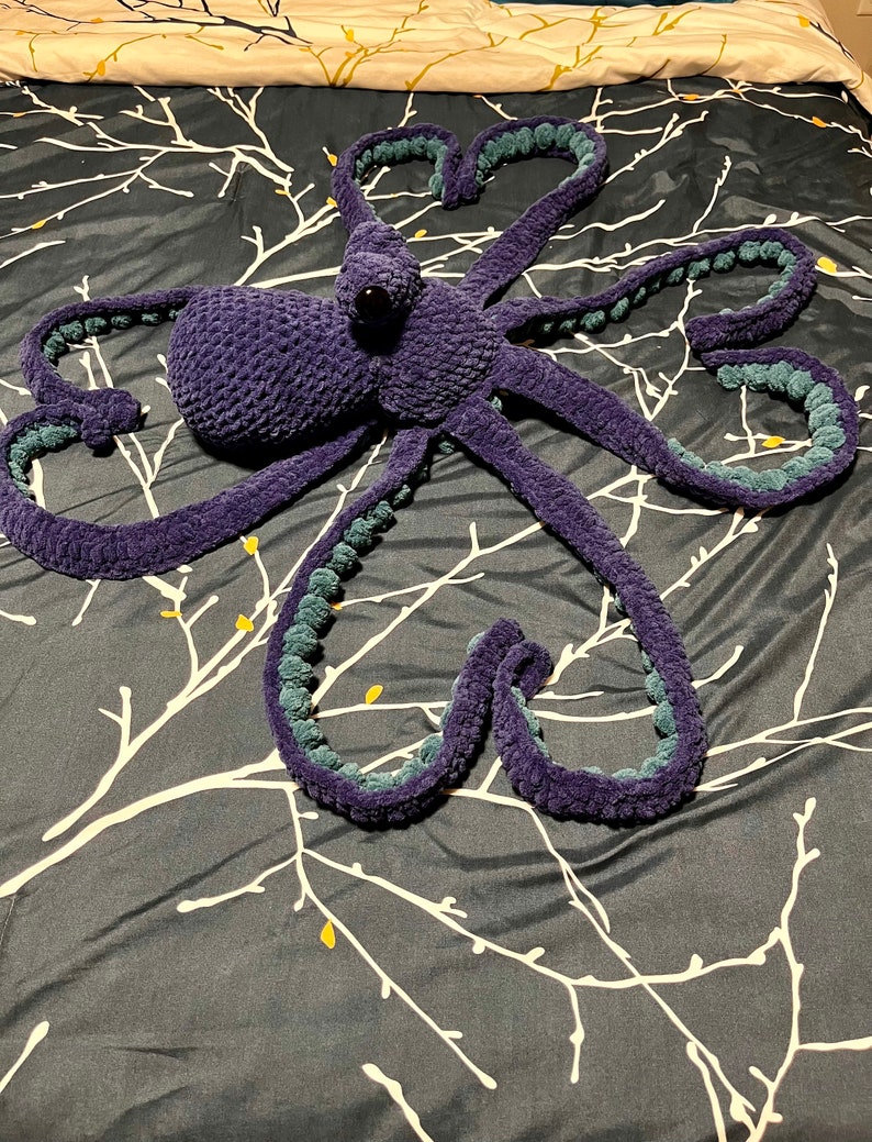 Inky the Giant Anchor Octopus, Crochet Cuddle Friend - Etsy