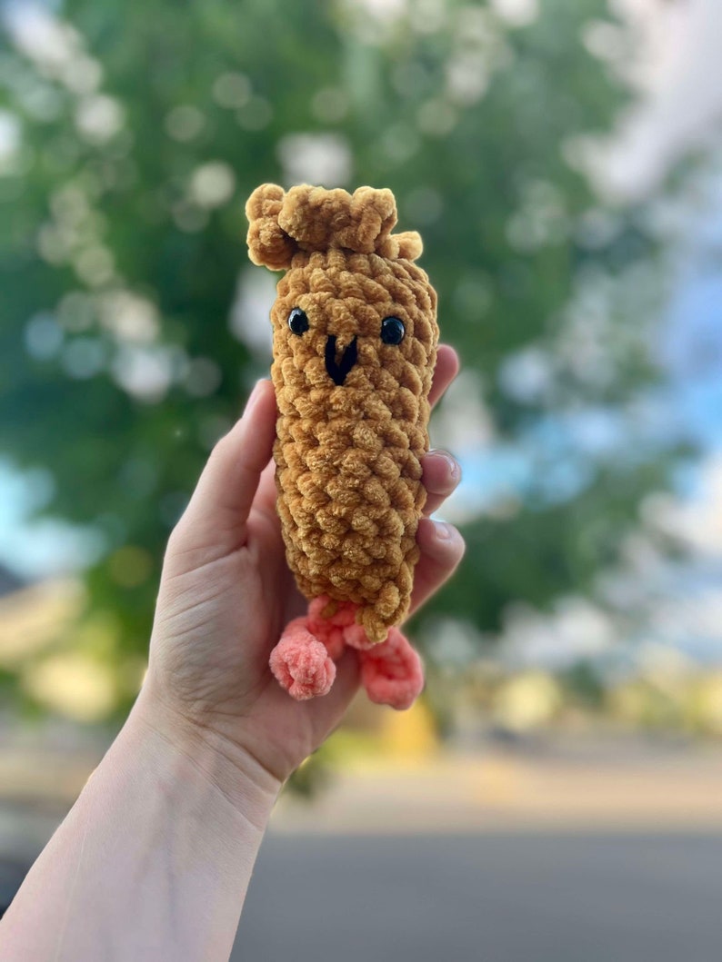 Tammy Tempura, Handmade Crochet Tempura Shrimp Pal - Etsy