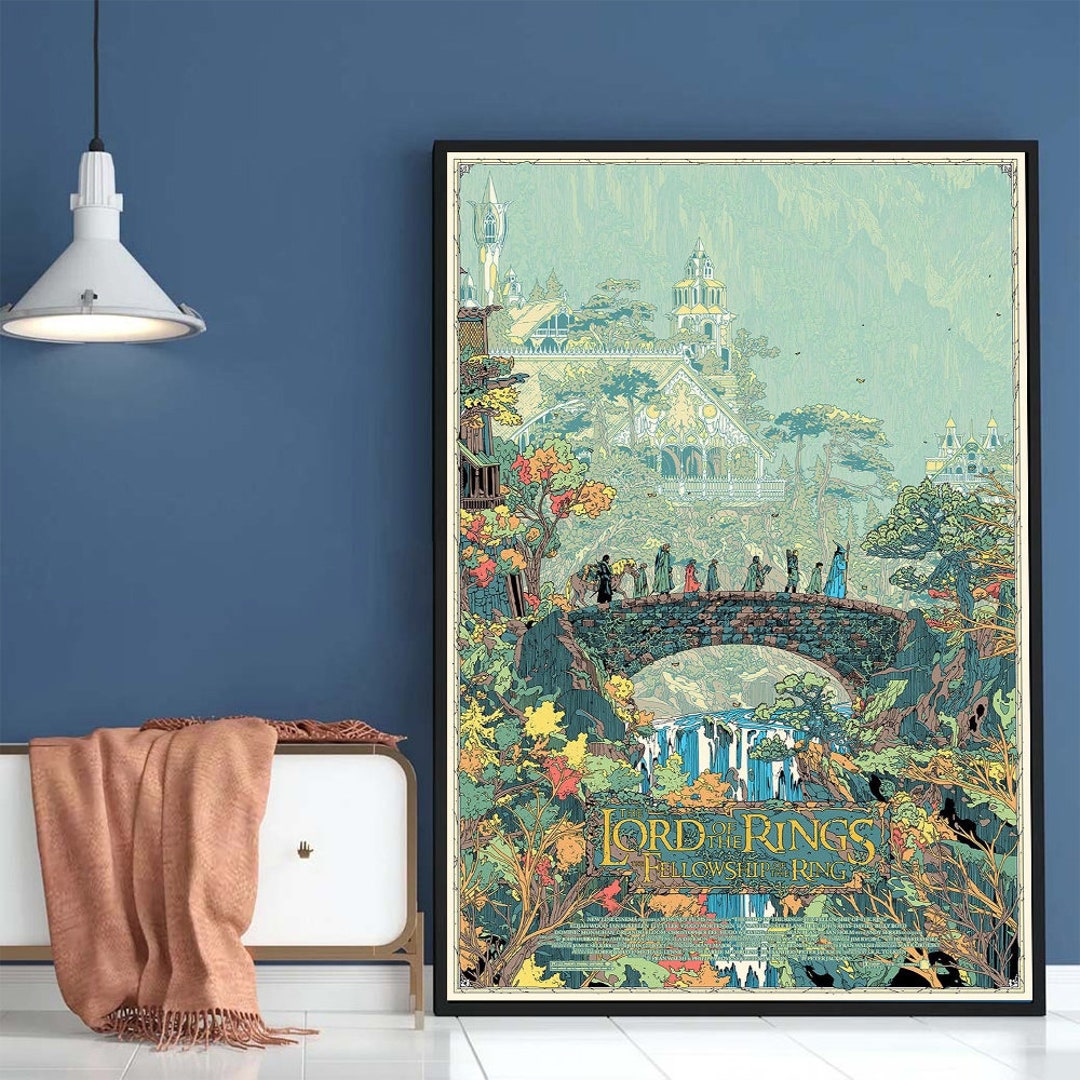 Vintage Lord of the Rings Poster, Home Decor, Wall Decor - Etsy