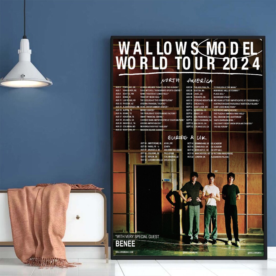 Wallows Model World Tour 2024 Poster, Home Decor, Wall Decor - Etsy New ...