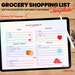Digital Grocery List Planner Template Goodnotes, Notability, Noteshelf ...