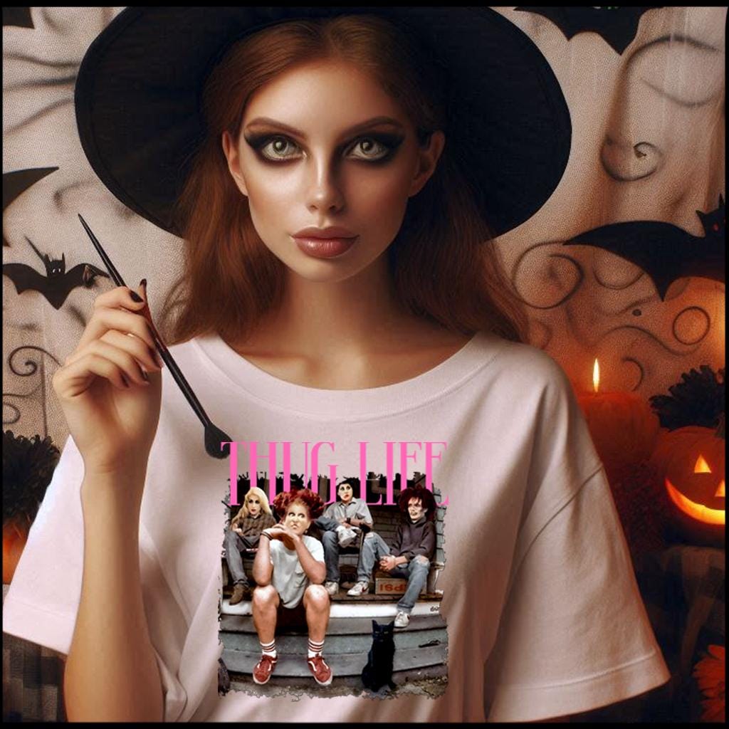 Thug Life Retro Witches Movie PNG BUNDLE Retro Halloween Png Bad ...
