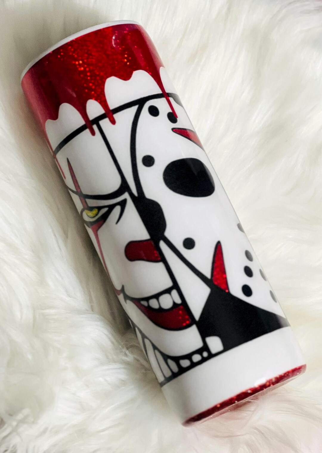 Blood Drip Tumbler Horror Characters Movies Dripping Blood Cup F.r.i.e ...