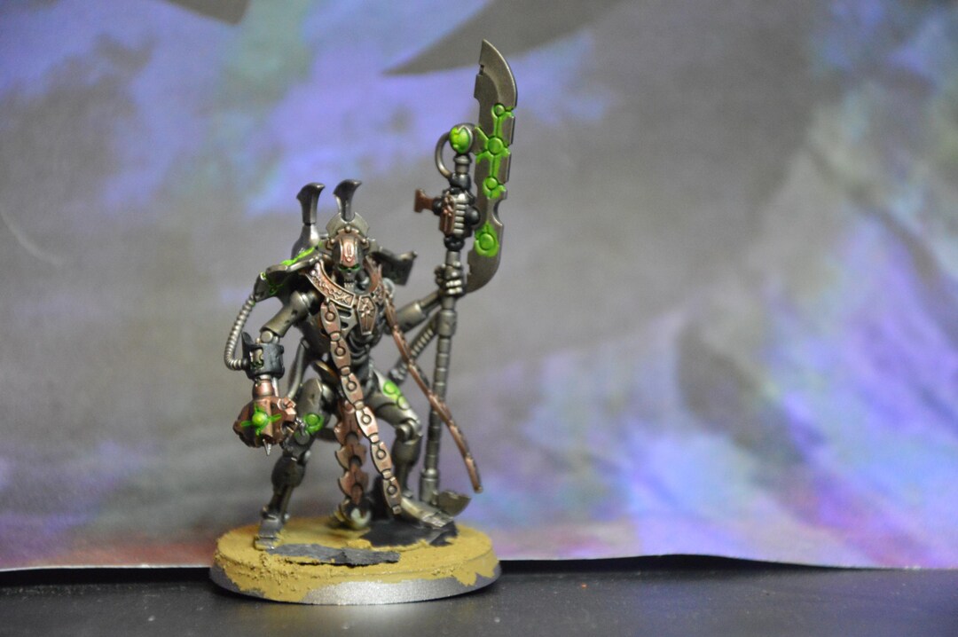 Painted Necron Overlord With Tachyon Arrow - Necrons - Warhammer 40k - Etsy