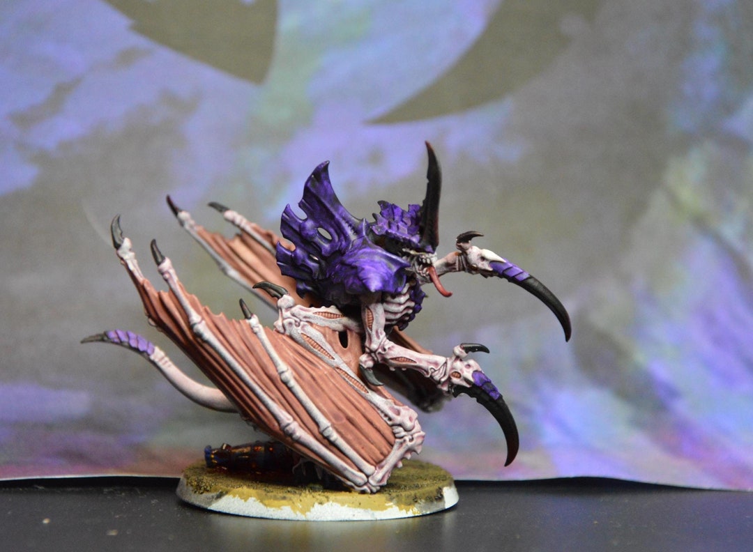 Painted Winged Tyranid Prime - Leviathan Tyranids - Warhammer 40k - Etsy