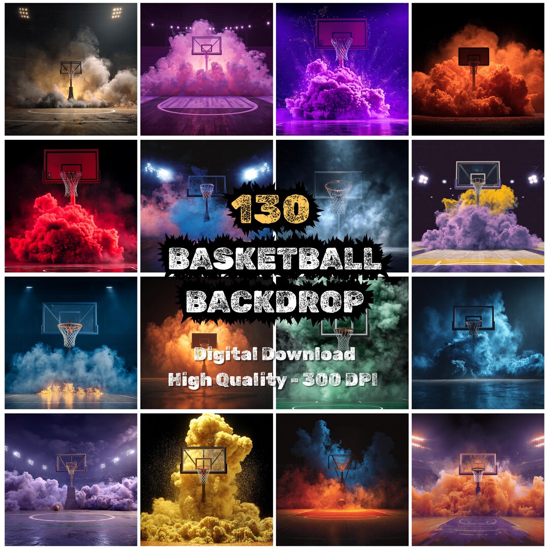 Basketball Court Photography Backdrops, Sports Photo Backgrounds ...