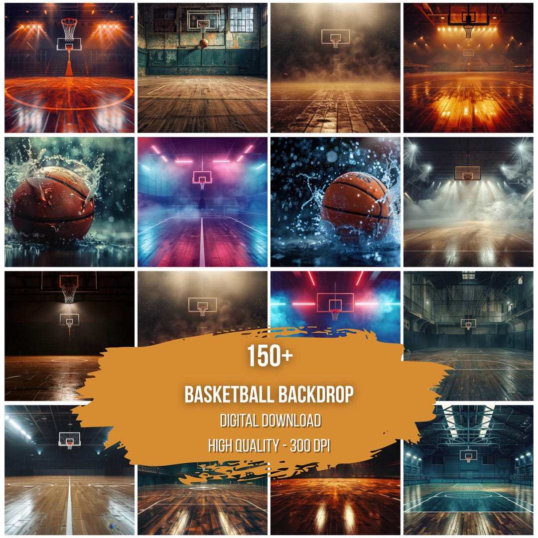 Basketball Court Photography Backdrops, 150+ Sports Backgrounds ...