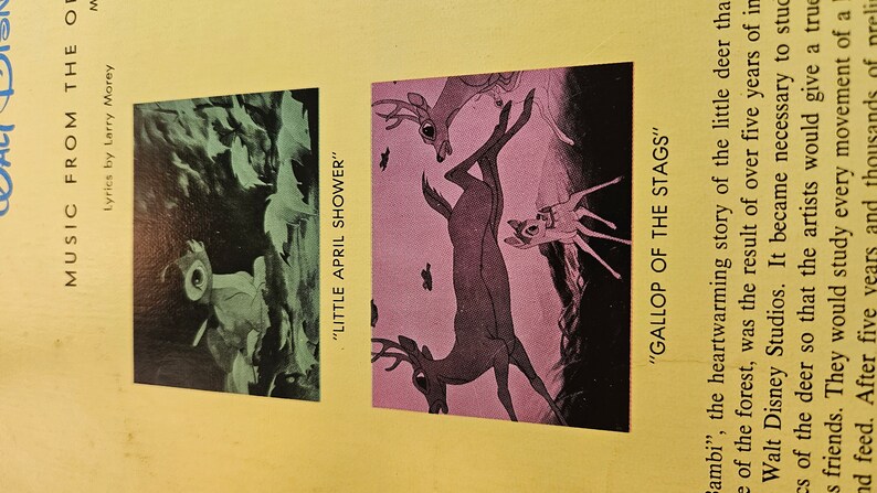 Disney's Bambi RARE Vintage Orginal Vinyl Record - Etsy