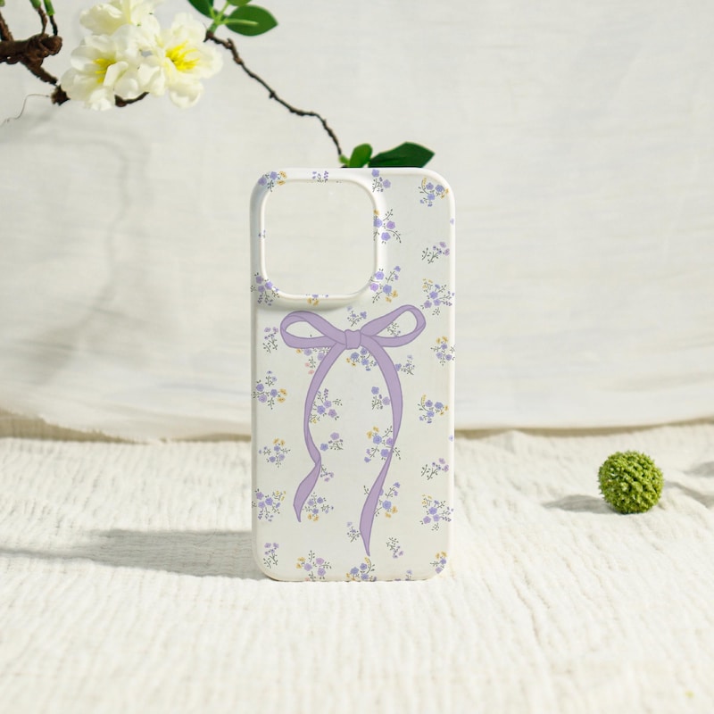 Purple Flower Phone Chain - Etsy