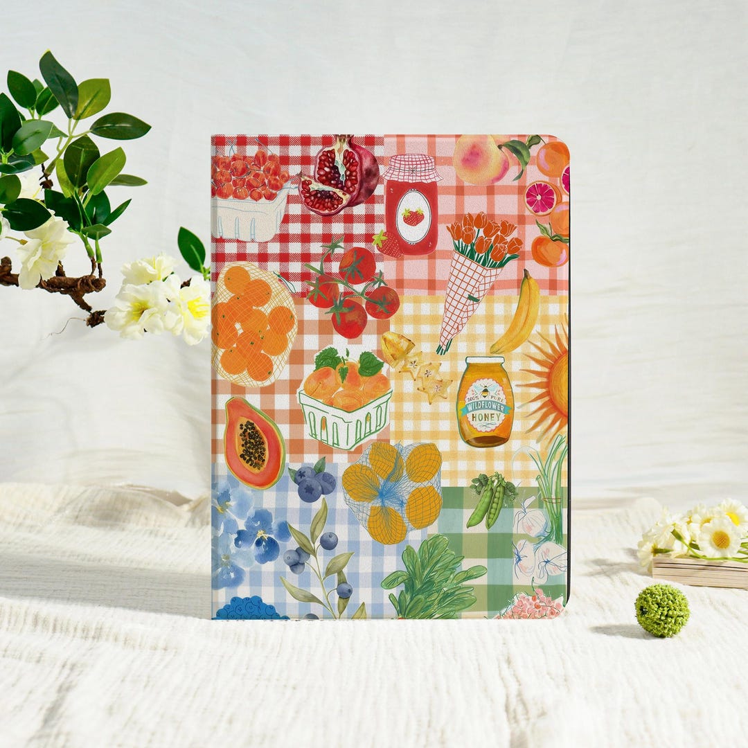 Colorful Fruit Collage iPad Case,ipad Air 11/13" 2025 iPad A16,ipad Pro ...