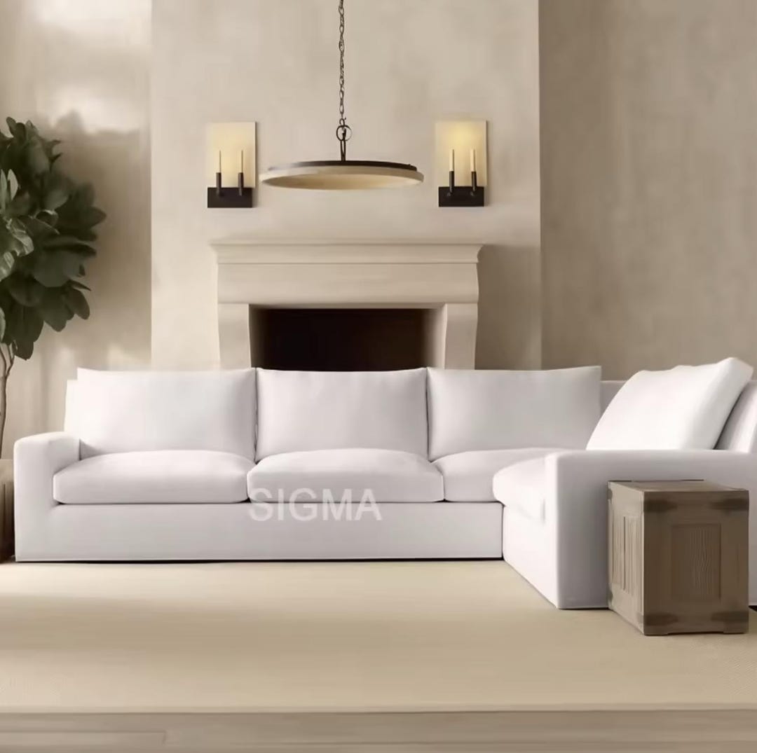 Custom Made Luxury Couch Sofa Sectional Living Room Furniture L Shape ...