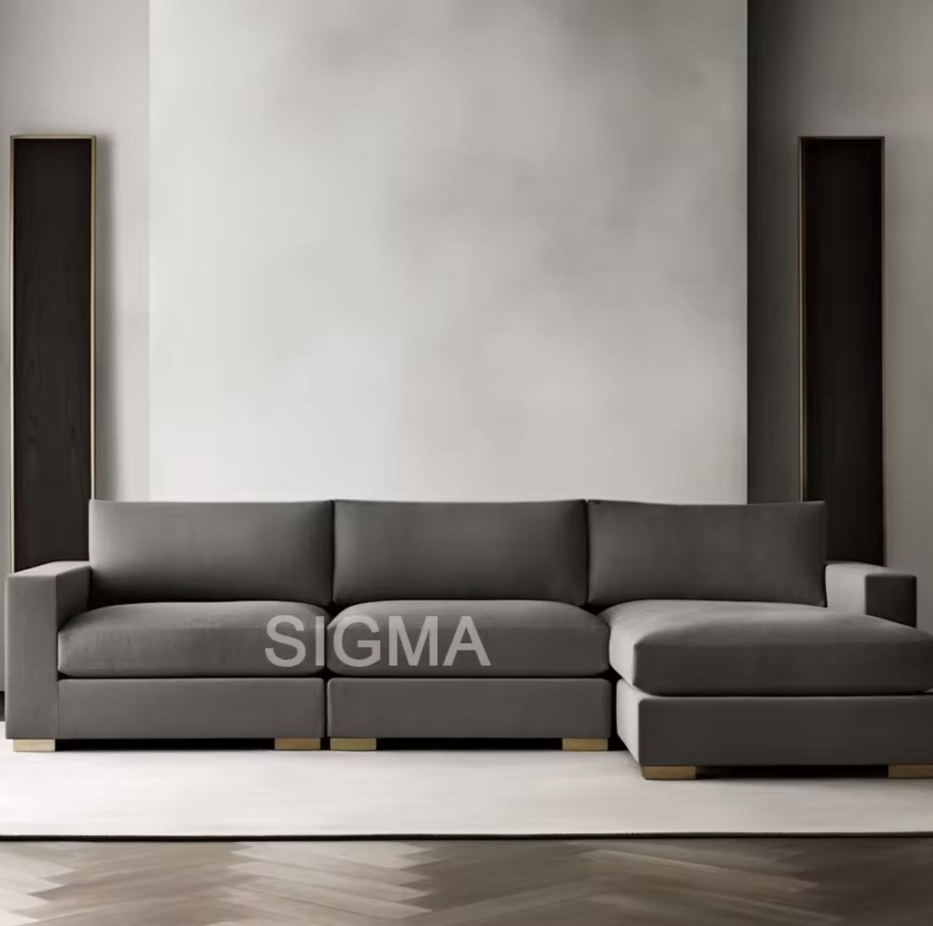 Custom Made Luxury Couch Sofa Sectional Living Room Furniture L Shape ...