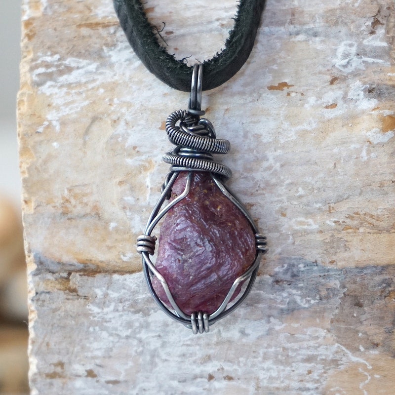 Ruby Pendant - Etsy