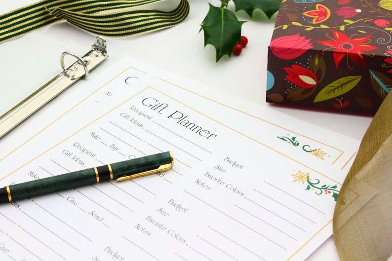 Christmas Planner Holiday Journal Christmas Party Planner | Etsy