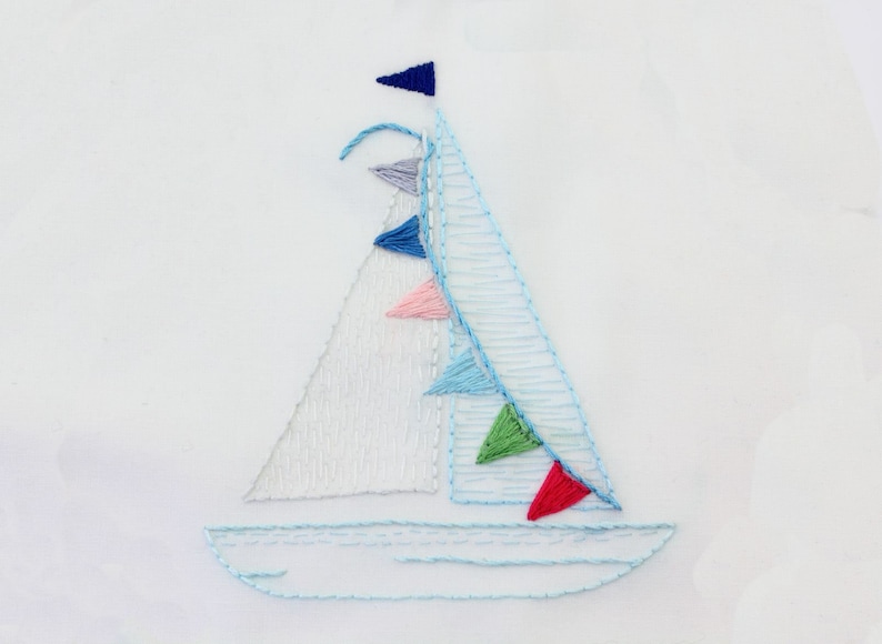 Beach House Embroidery Pattern, Coastal Decor (digital Download) - Etsy