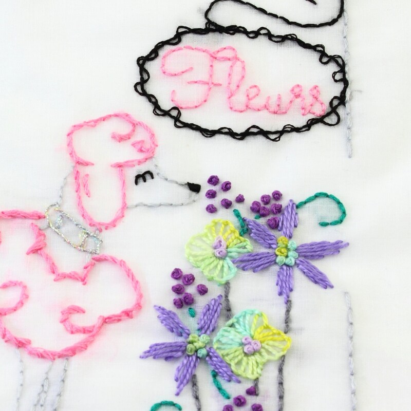 Poodle Embroidery - Etsy