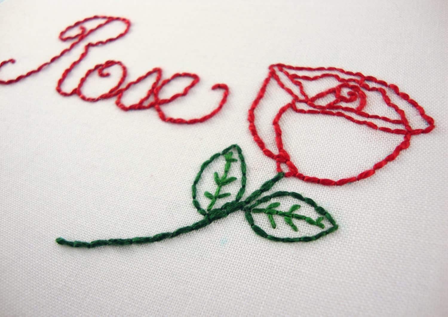 Rose Embroidery Design Rose Hand Embroidery Pattern | Etsy