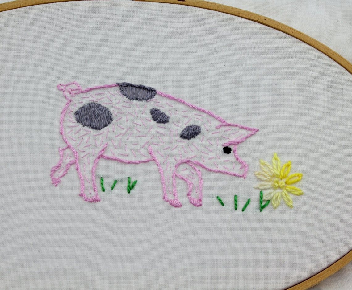 Farm Embroidery Design Tractor Embroidery Barnyard Embroidery - Etsy