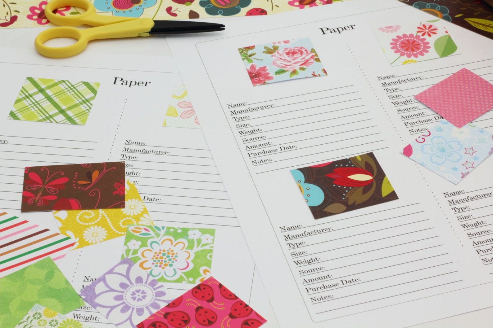 Paper Craft Journal Craft Organizer Printable Pages Pdf - Etsy