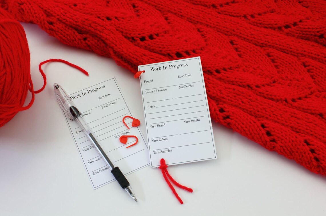 Printable Knitting Binder Set Knitting Journal Pages | Etsy